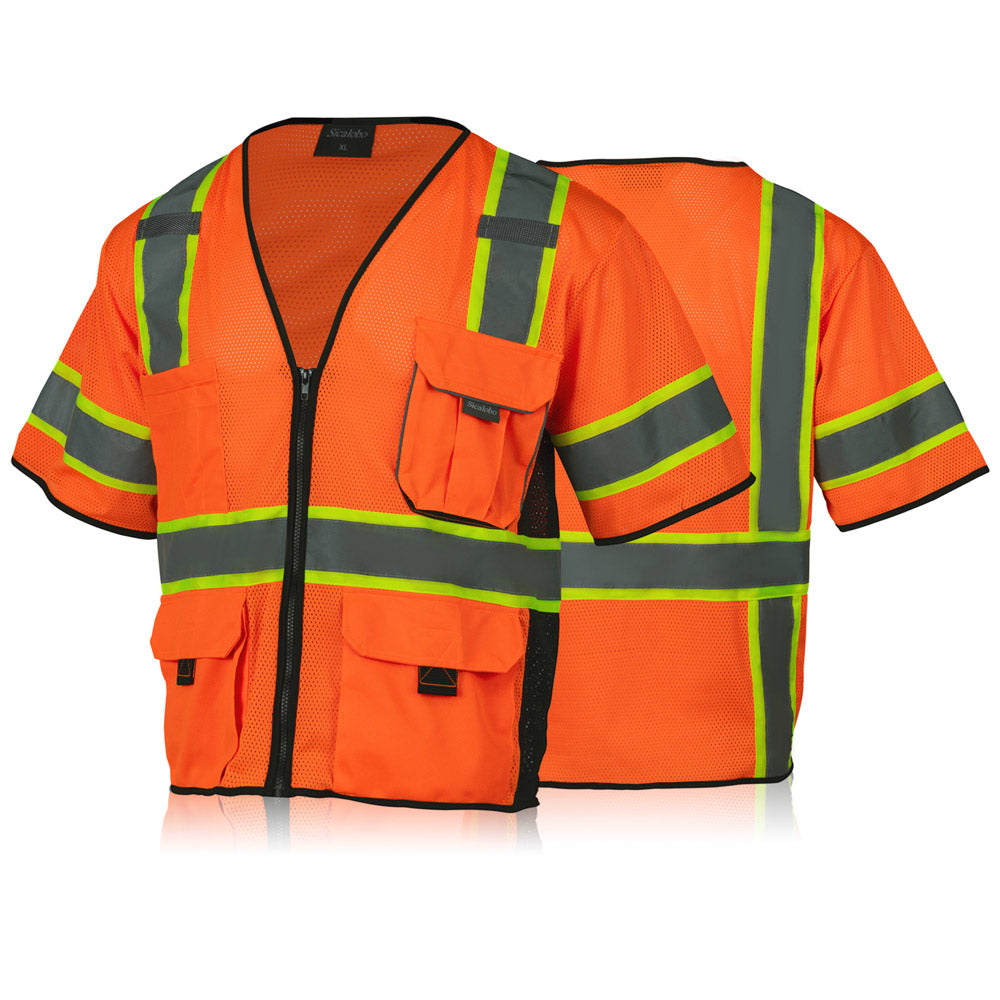 VT05 Class 3 Short Sleeve Safety Vest With 10 Pockets– fonirra