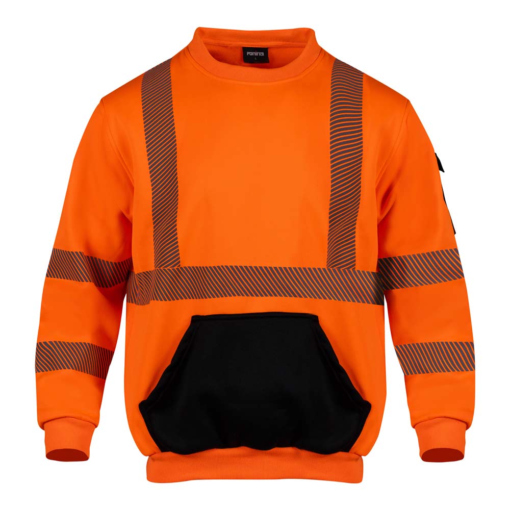 SW2507 ANSI Class 3 Reflective Tape Work Safety Sweatshirt– fonirra