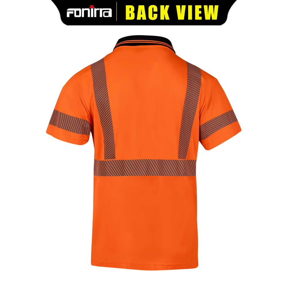Orange High Visibility Two-Tone Birdseye Class 3 Safety T Shirts– fonirra