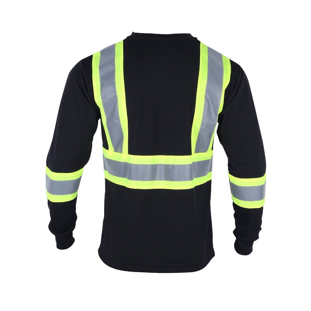 T005 Hi Visibility Reflective Construction Long Sleeve Safety Shirts i ...