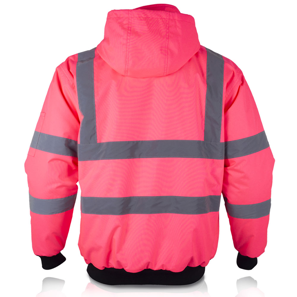 Pink Waterproof High Visibility Safety Jacket For Women– fonirra