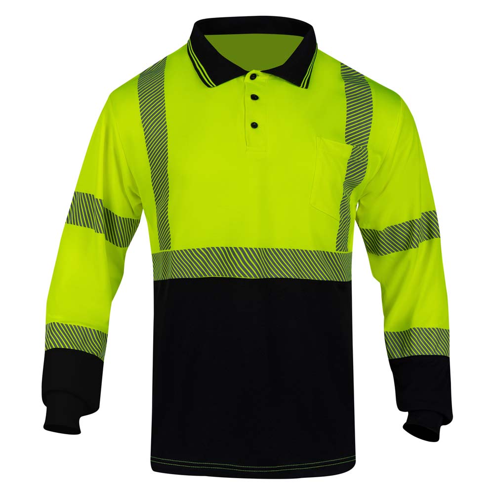 Hi Viz Class 3 Long Sleeve Safety Yellow Shirts– fonirra
